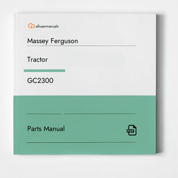 Massey Ferguson Tractors Parts GC2300 Manual Download